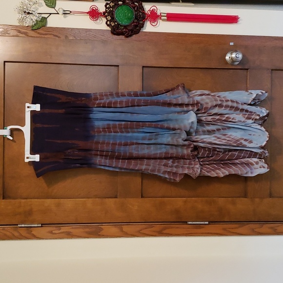 cute options | Dresses | Strapless Pull On Tie Dyed Maxi Dress With ...